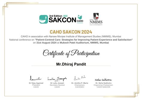 Dhiraj Pandit On Linkedin Sakon2024 Patientcenteredcare