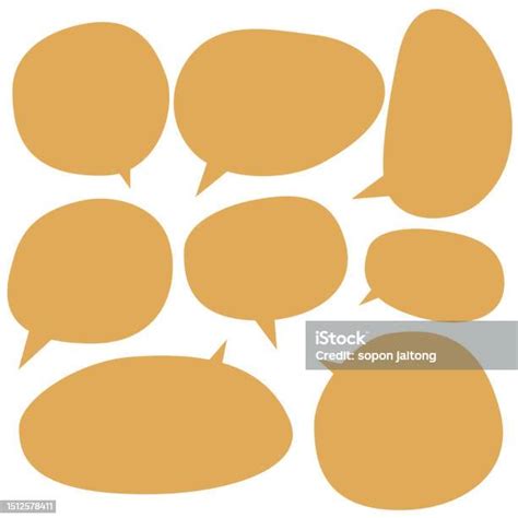 흰색 배경에 말풍선을 설정합니다 채팅 상자 또는 채팅 벡터 정사각형 및 낙서 메시지 또는 통신 아이콘 만화 및 최소 메시지 대화에 대한 클라우드 말하기 가격에 대한 스톡