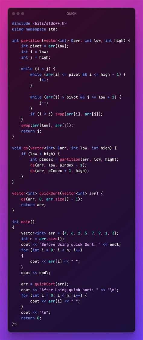 How I Solved Quick Sort In C Sahil Vara Posted On The Topic Linkedin