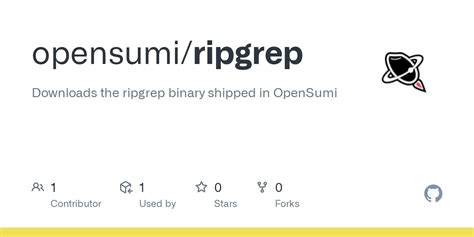 Github Opensumiripgrep Downloads The Ripgrep Binary Shipped In Opensumi