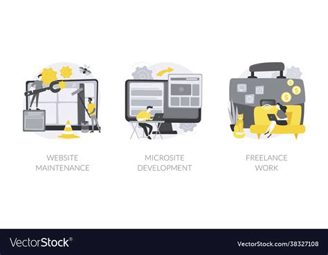 Frontend Development Abstract Concept Royalty Free Vector