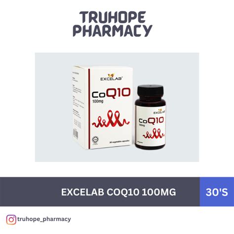 Excelab Coq10 100mg 30s Lazada