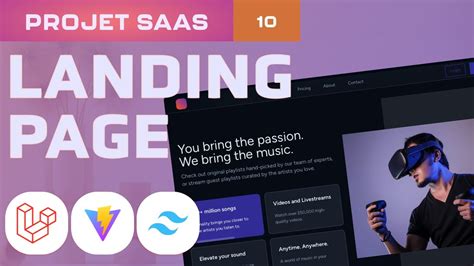 Landing Page Saas Laravel And Vuejs Youtube