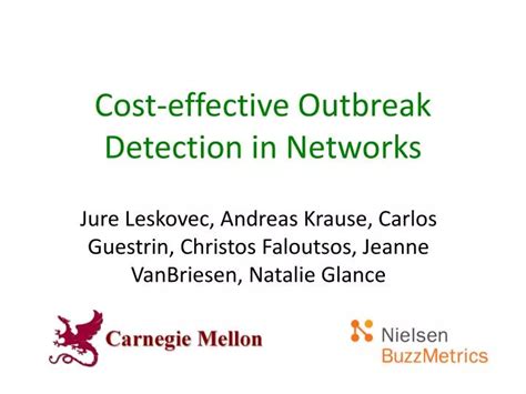 Ppt Cost Effective Outbreak Detection In Networks Powerpoint Presentation Id3979330