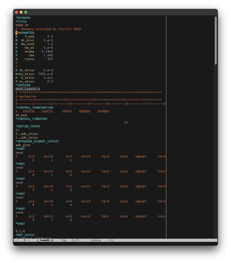 Tailsit Ls Dyna Keyword Deck Emacs Mode