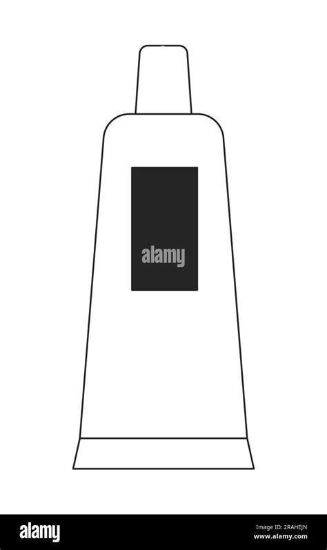 Tube Of Toothpaste Flat Monochrome Isolated Vector Object Stock Vector Image And Art Alamy