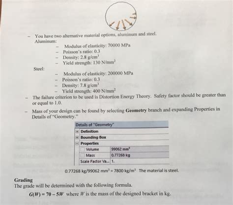 Solved Problem L Design Of A Bracket 60 Points In This Chegg Com