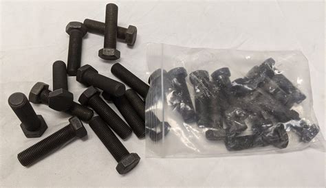 M16 15 X 60mm Grade 109 Black Oxide Hex Bolts Lot Of 25 Fine