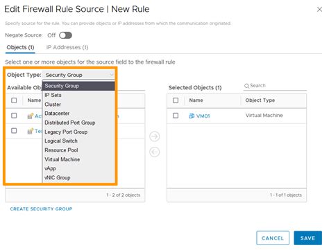 Configurar A NSX V Edge Firewall EN OVHcloud