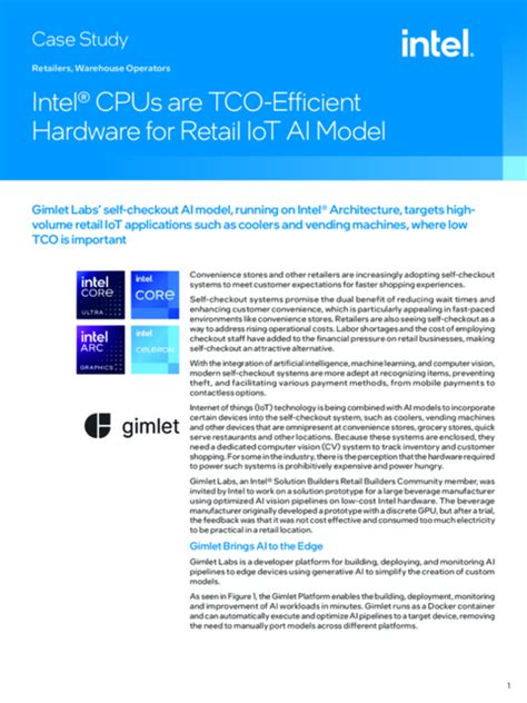 Retail Builders Community Intel® Industry Solution Builders