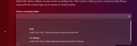 New Recording Folder Settings In 4 8 Can T Be Unselected Live TV Emby Community