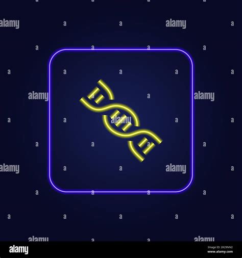 Beautiful Stylish Colorful Neon Dna Icon Vector Stock Photo Alamy