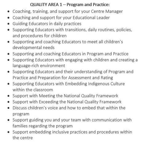 National Quality Framework Poster