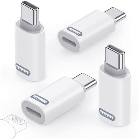 Amazon Com MoKo Lightning Female To USB C Male Adapter 4 Pack Lightning To USB C Converter For