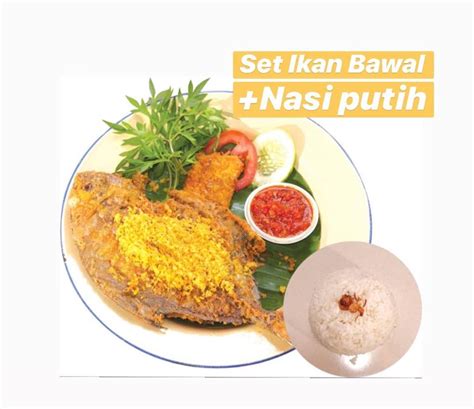 4AP Set Ikan Bawal Penyet Nasi Putih Qniti Bazaar 4AP Set Ikan Bawal Penyet Nasi Putih Qniti Bazaar