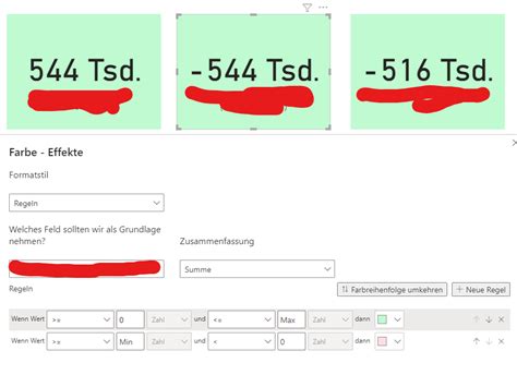 Conditional Table Formatting Negative Red Postive Green