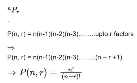 Permutation Formula