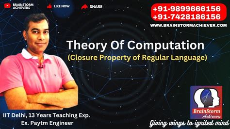 Theory Of Computation Closure Property Of Regular Language Youtube