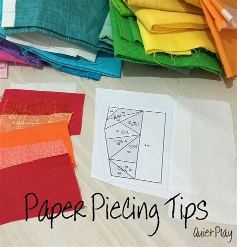 Quiet Play Paper Piecing Tips Part 2