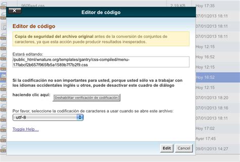 Editar Archivos CSS Compiled Desdel CPanel Joomla 2 5 Foro Webempresa