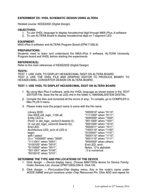 01 schematic design and vhdl using altera pdf vhdl input output
