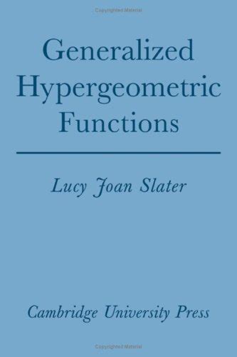 Buy Generalized Hypergeometric Functions Book Online At Low Prices In