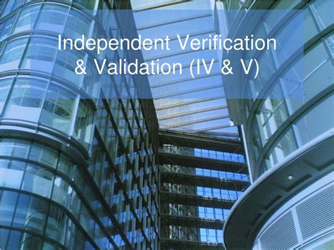 Ppt Independent Verification And Validation Iv And V Testing Services Powerpoint Presentation