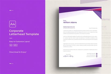 Шаблон дизайна корпоративного бланка Шаблоны для печати Включая печатный бланк и