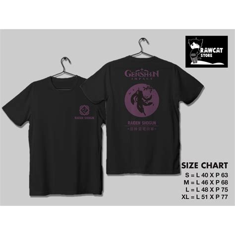 Jual Kaos Raiden Shogun Genshin Impact Shopee Indonesia