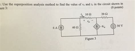 Solved Use The Superposition Analysis Method To Find The Chegg