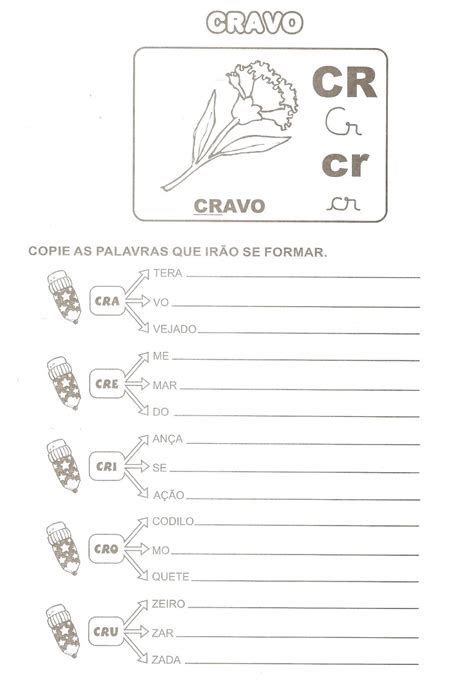 Atividades Com Silabas Complexas Tarefas Para Alfabetização
