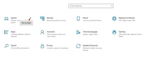 How To Pin Your Favorite Settings To Windows Start Menu