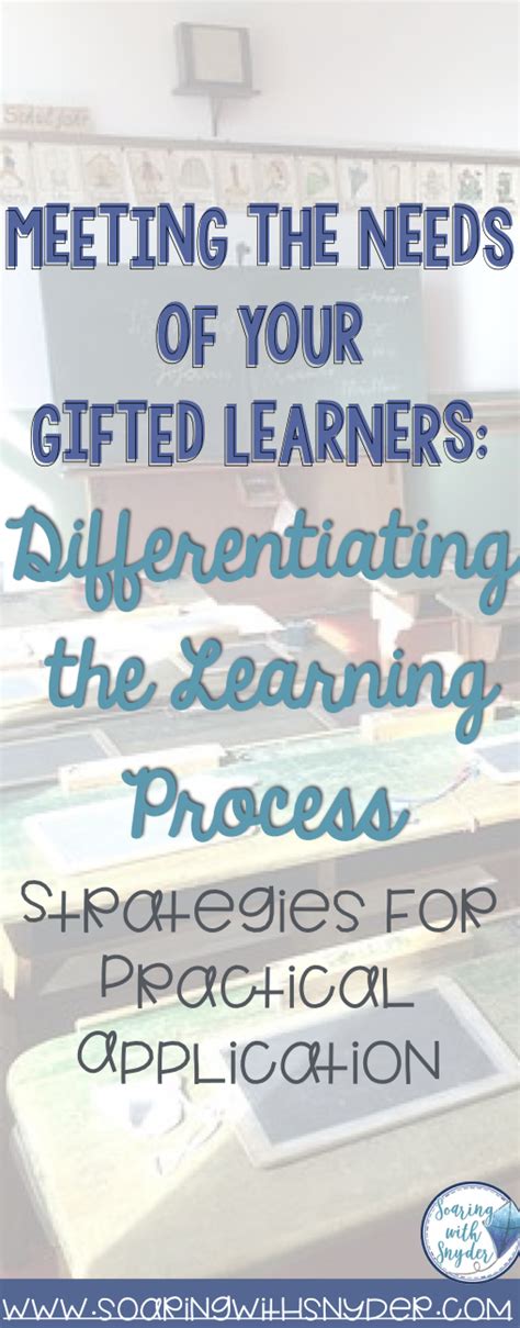 Meeting The Needs Of Gifted Learners Differentiating The Learning