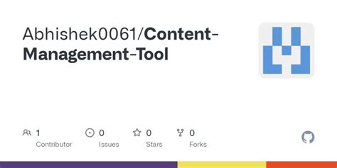 Abhishek Kaushik On Linkedin Github Abhishek0061 Content Management Tool