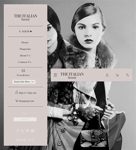 Luxury E Commerce Template On Behance