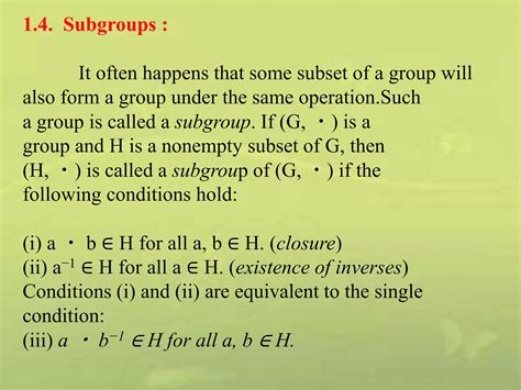 Group Abstract Algebra Ppt