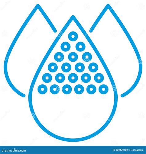 water salinity icon for measuring water quality simple vector blue
