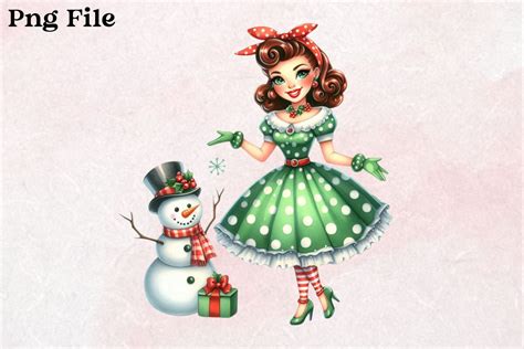 Vintage Pin Up Girl Png Graphic By Mk Graphics · Creative Fabrica