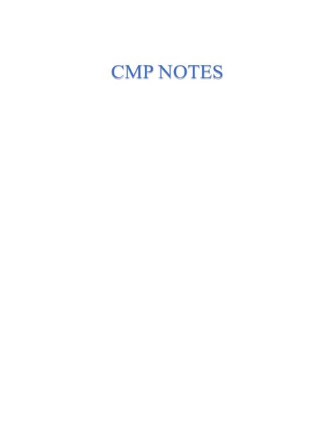 Cmp Notes Pdf Messenger Rna Signal Transduction
