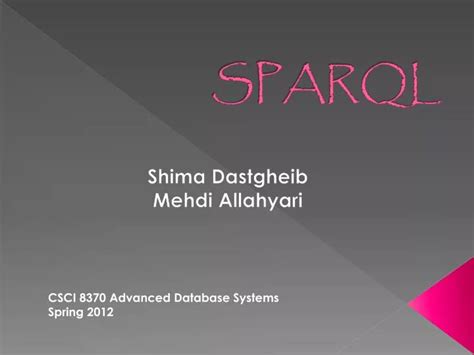 Ppt Sparql Powerpoint Presentation Free Download Id2958427