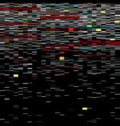 Glitch Elements Set Computer Screen Error Vector Image