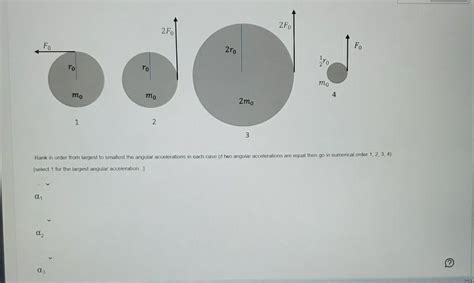 Solved Rank In Order From Largest To Smallest The Angular