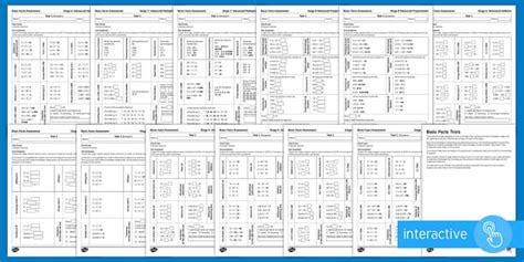 Basic Facts Worksheets Test Set 1 New Zealand Years 7 8