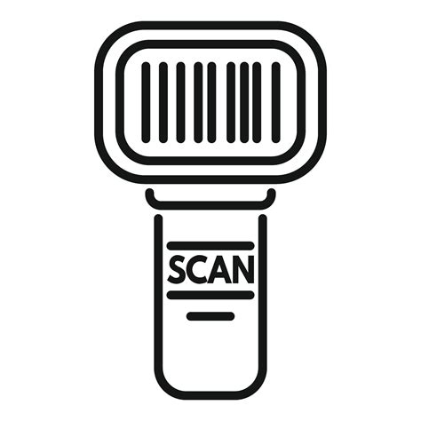 Scanner Device Icon Outline Vector Connection Sign Scan 38949785