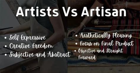 What Is The Difference Between An Artist Vs Artisan