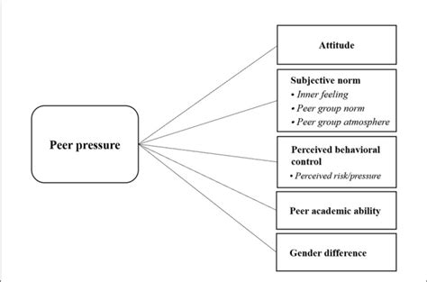 Figure Connotation Of Peer Pressure Dimension Download Scientific Diagram