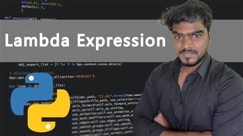தமிழ் Tutorial 8 Python Lambda Expression Youtube
