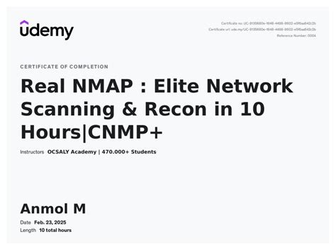 Cybersecurity Networksecurity Nmap Cnmp Professionaldevelopment Anmol Meshram