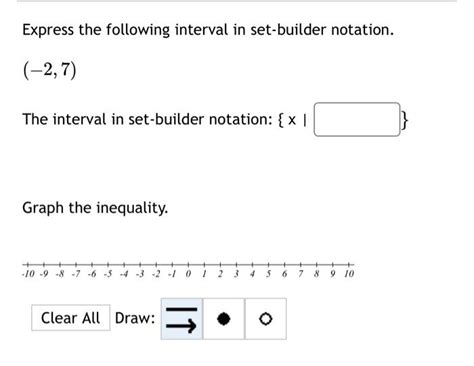 Solved Express The Following Interval In Set Builder Chegg Com