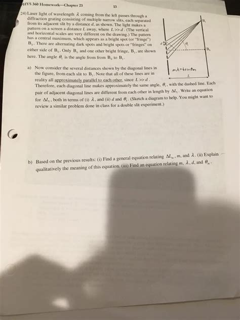 Solved Hys 360 Homework Chapter 23 13 24 L Aser Light Of